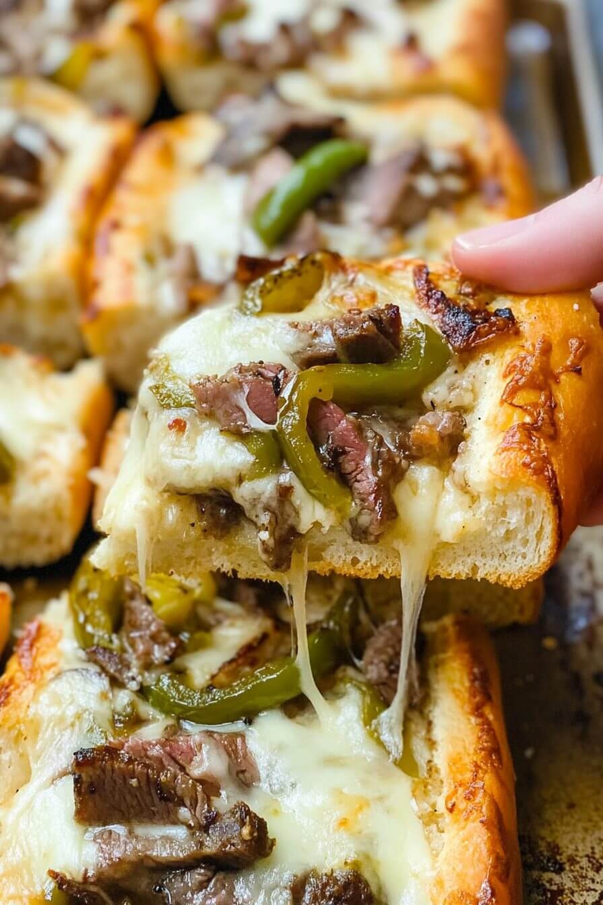 Sizzling Philly Cheesesteak Garlic Bread Recipe for Busy Nights - Beard ...