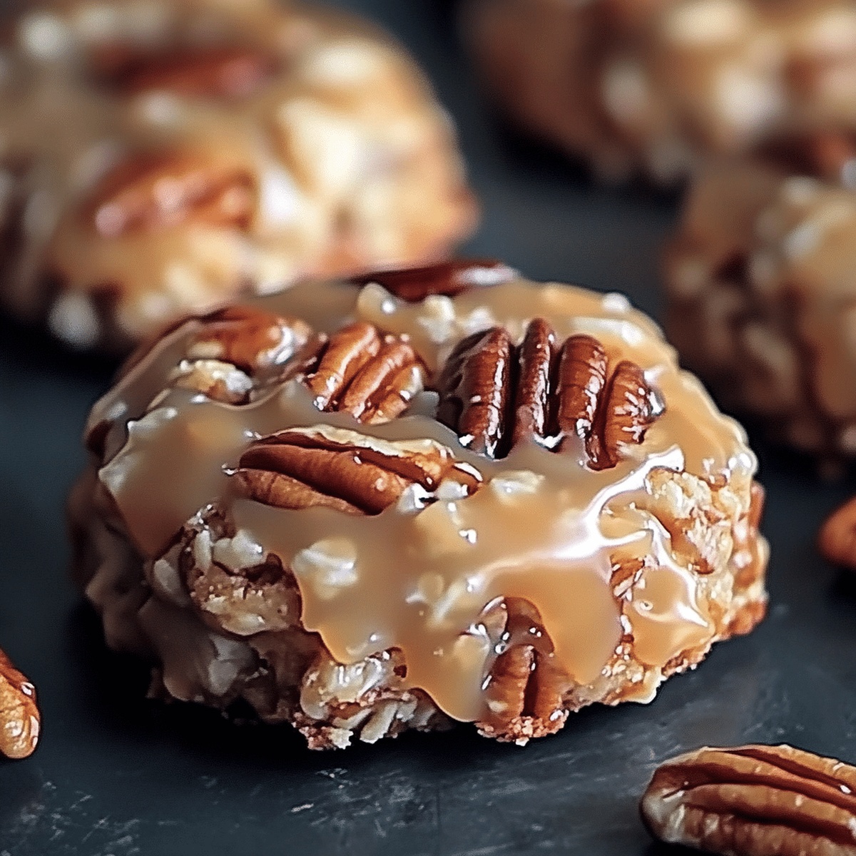 Irresistibly Sweet No-Bake Pecan Coconut Praline Cookies Recipe - Beard ...