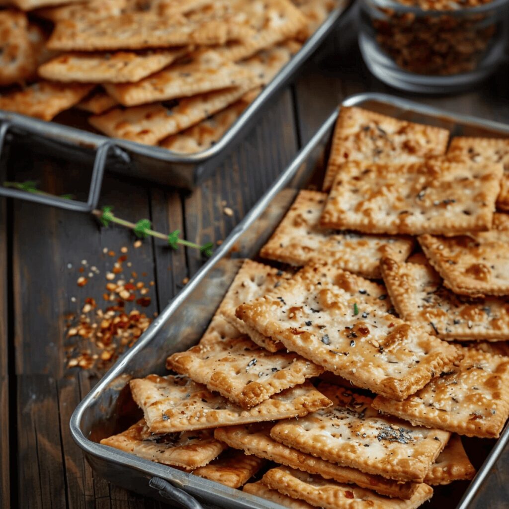 Irresistible Spicy Ranch Crackers Recipe for Snack Lovers - Beard and ...