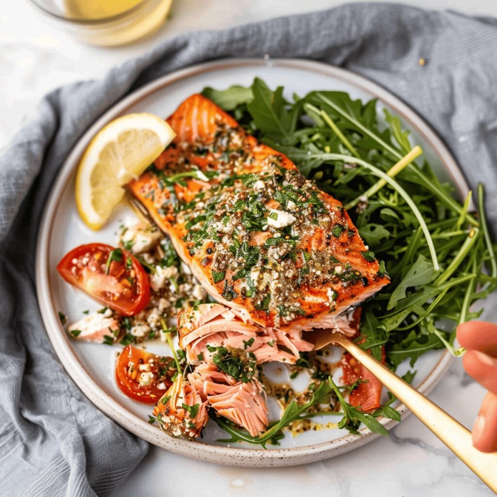 Zesty Mediterranean Greek Salmon Recipe for Busy Cooks - Beard and Bonnet