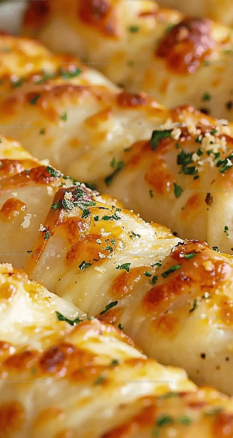 Irresistible Cheesy Garlic Bread Twists Recipe For Fun Snacking - Beard ...