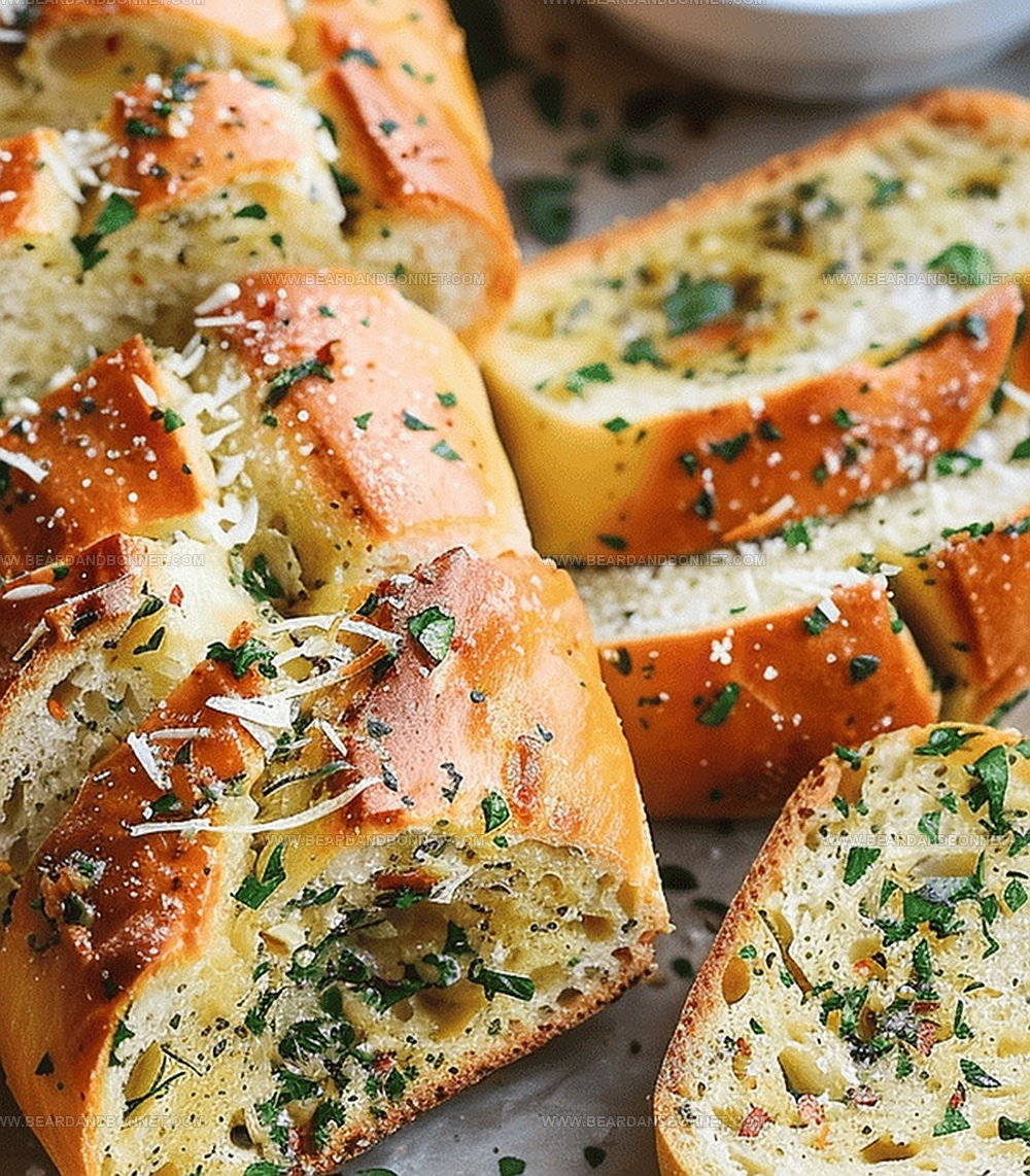 Bakery-Fresh Sourdough Garlic Bread Recipe in 5 Steps - Beard and Bonnet