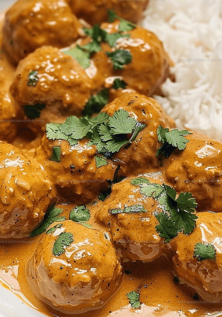 Juicy Butter Chicken Meatball Recipe for Cozy Dinners - Beard and Bonnet