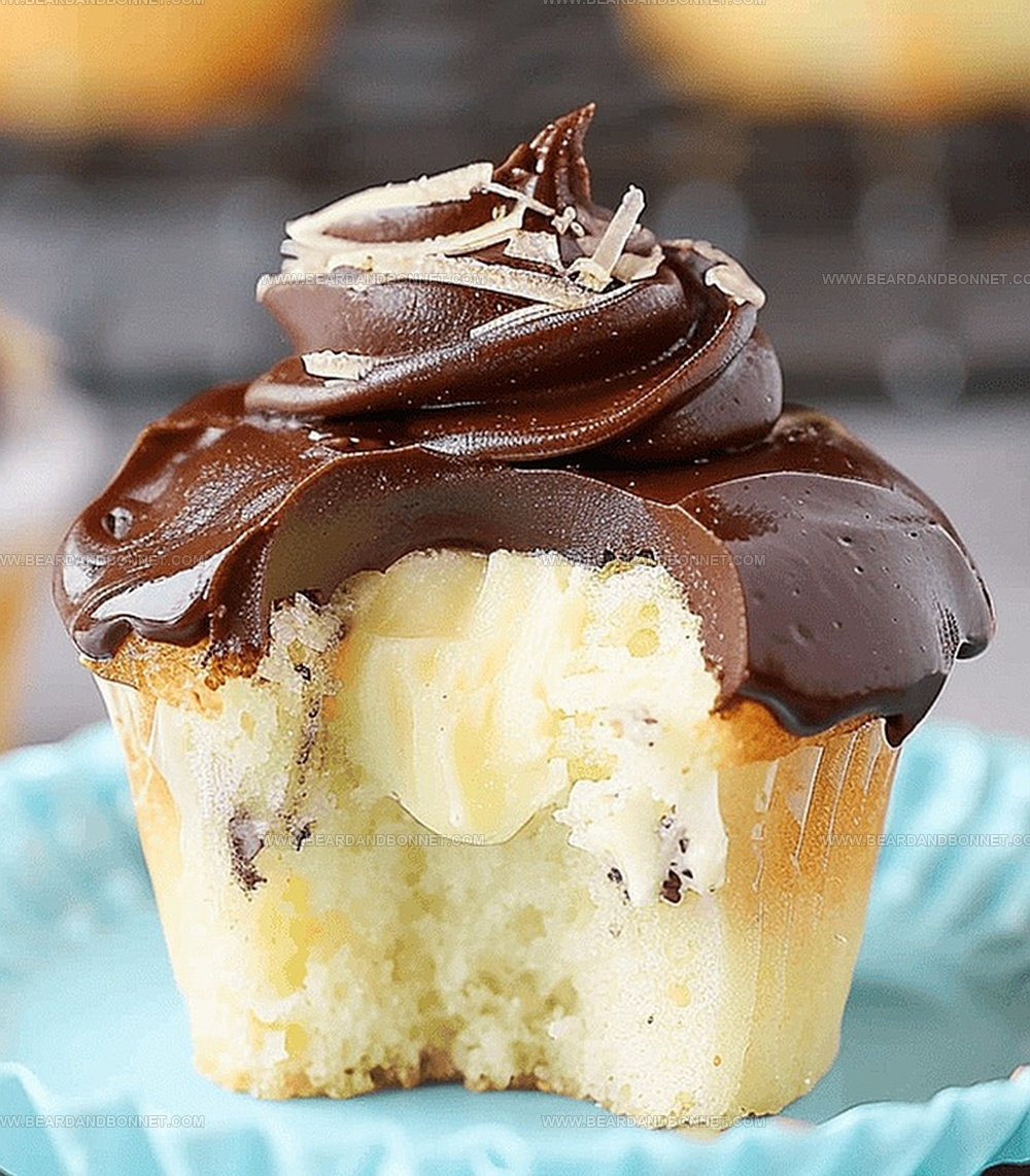 Easy Boston Cream Pie Cupcakes Recipe That Wows Guests - Beard and Bonnet